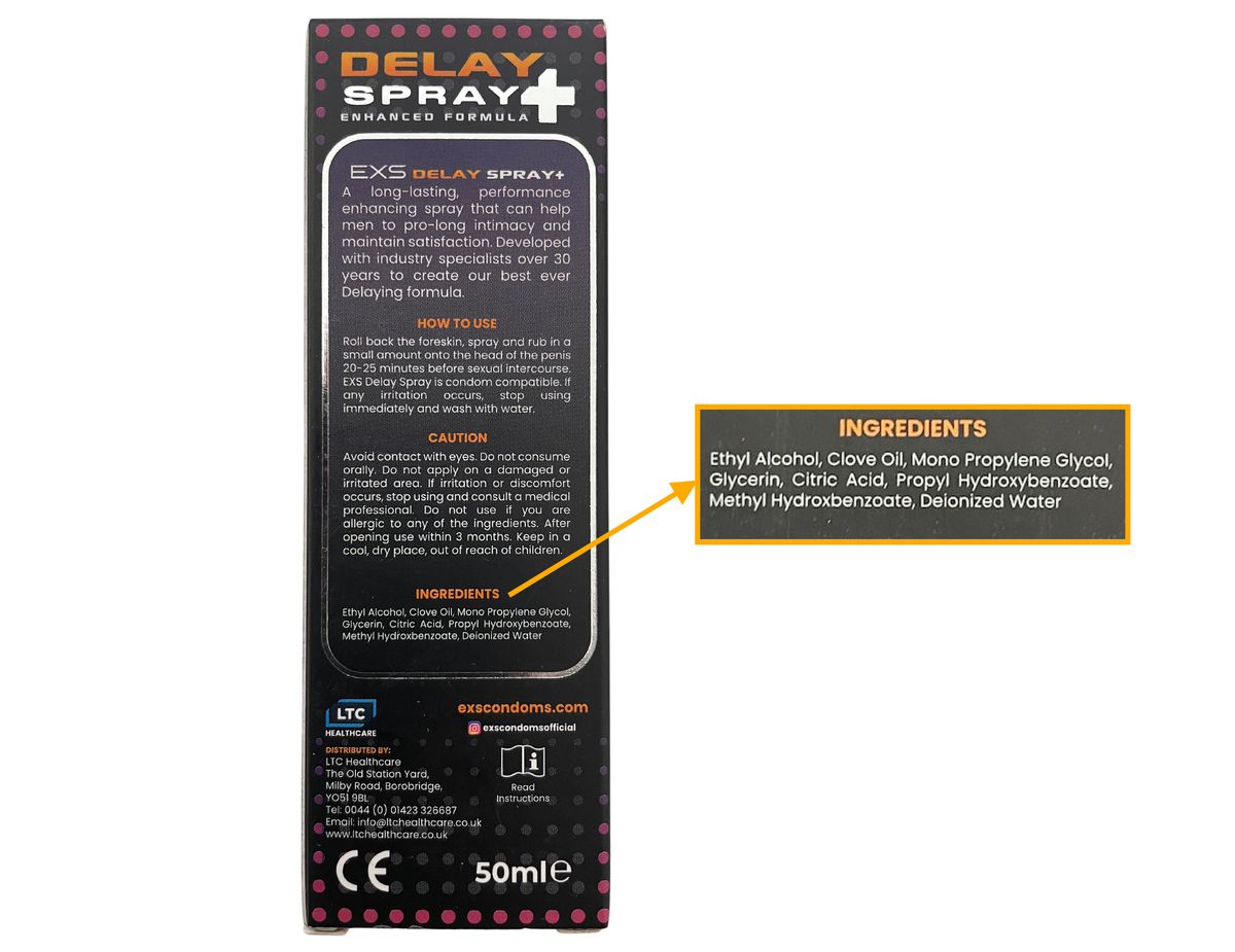 EXS | Delay Spray Plus | Desensitizing Spray for Men | Contains 90 Spr ...